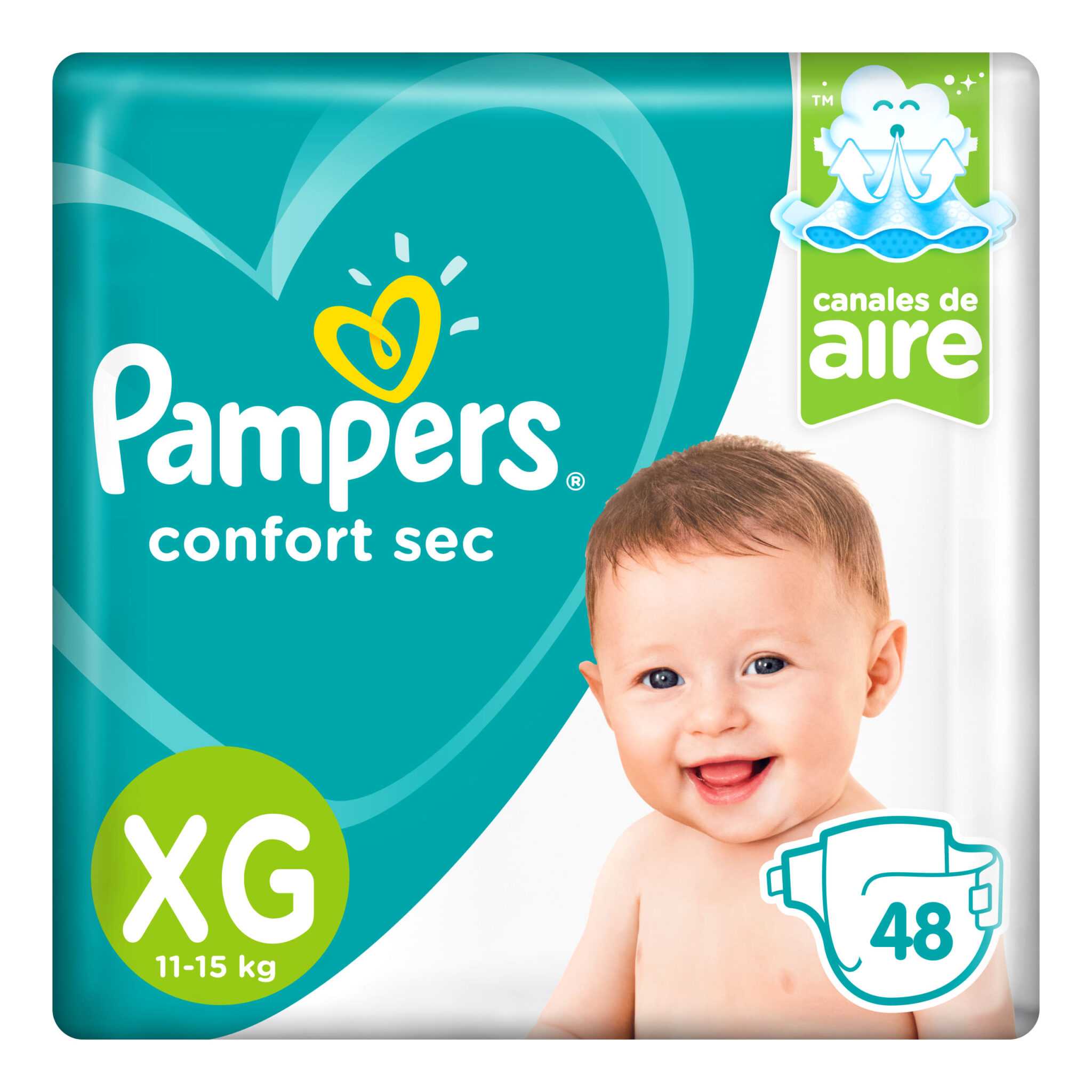 PAÑAL PAMPERS CONFORT SEC PODS XG X 48 UNID. – Farma Go